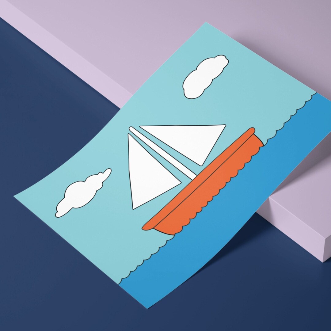 The Simpsons DIGITAL PRINT - Simpsons Living Room Boat Picture ...