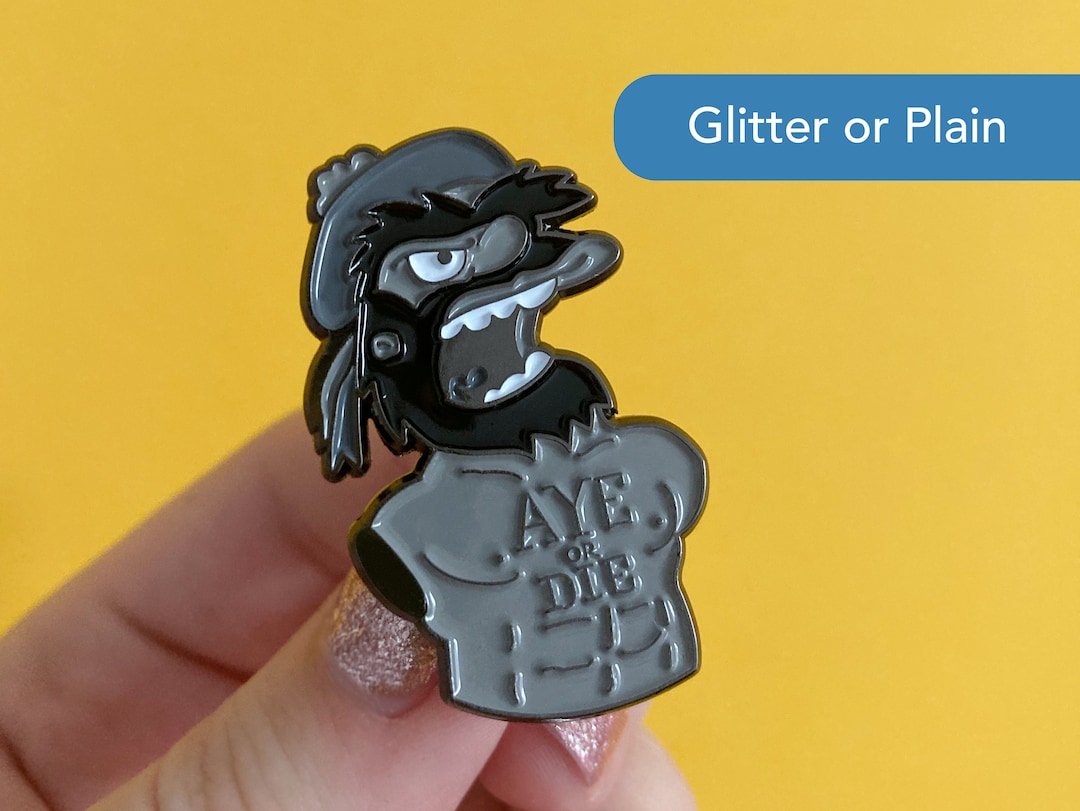 Aye or Die! | Groundskeeper Willie | Glitter Lapel Pin | the Simpsons ...
