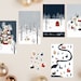 Winter Wonderland Postcard Set and Sticker Sheet Bundle - Etsy