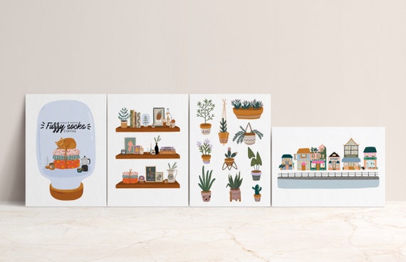 New Beginnings Postcard Collection Set of 4 or 8 Postcard | Etsy