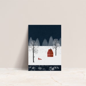 Winter Wonderland Postcard Set and Sticker Sheet Bundle | Winter ...