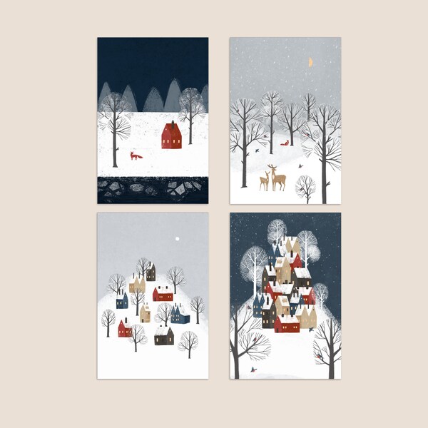 Christmas Card Set - Etsy