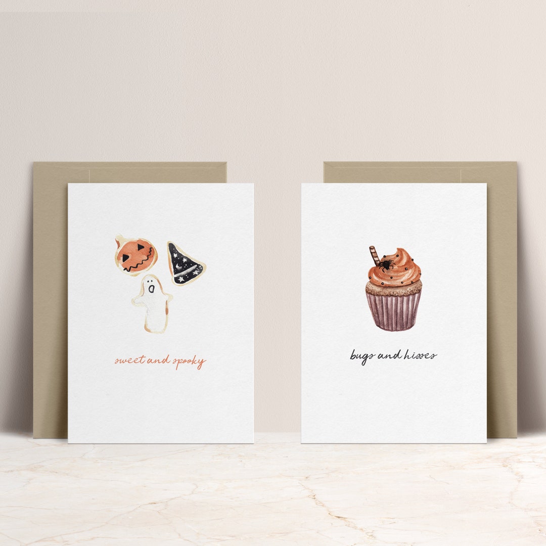 Sweet and Spooky Halloween Card Collection | Halloween Cards | Card Set ...