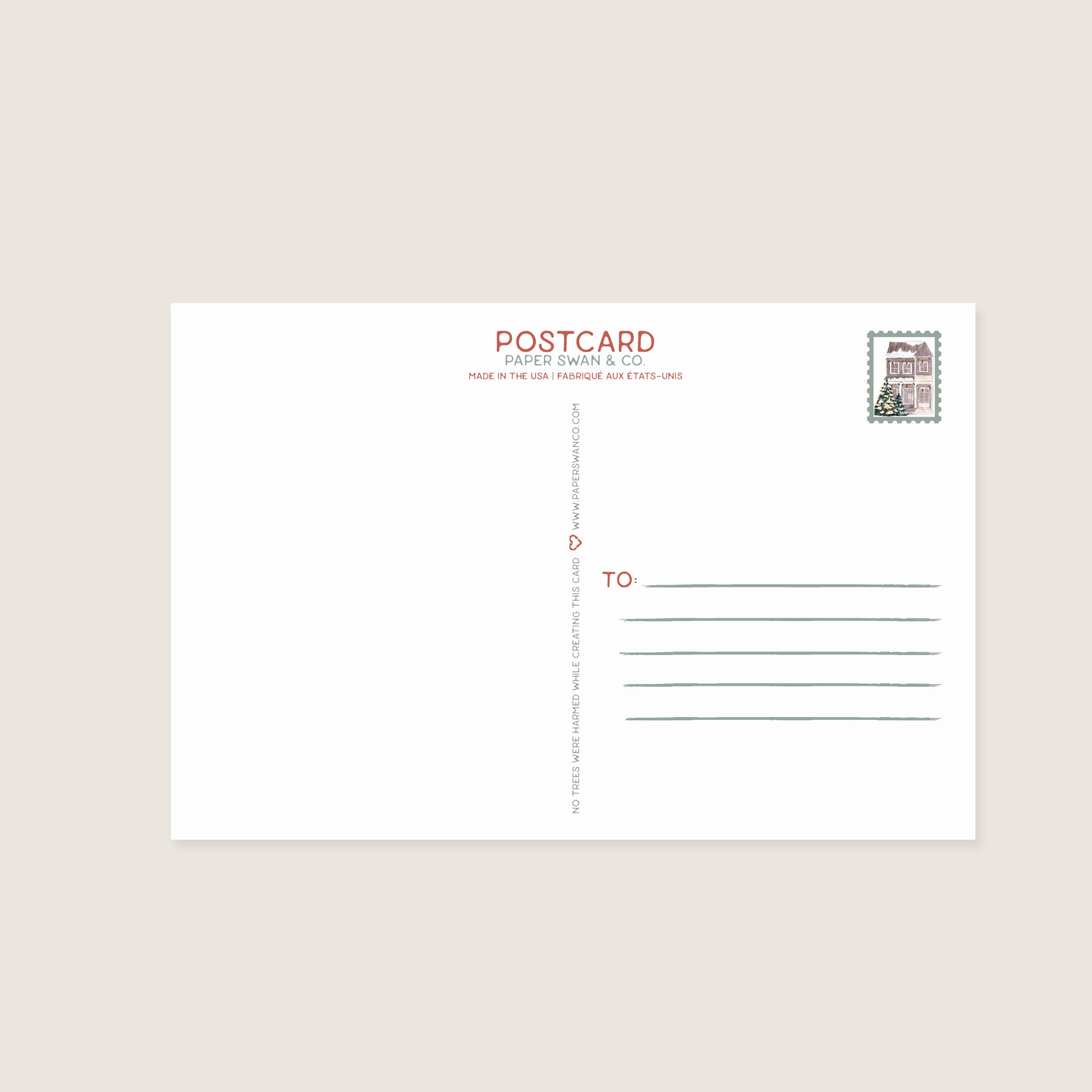 Cozy Winter Postcard Set | Christmas Postcards | Winter Postcards | Art ...