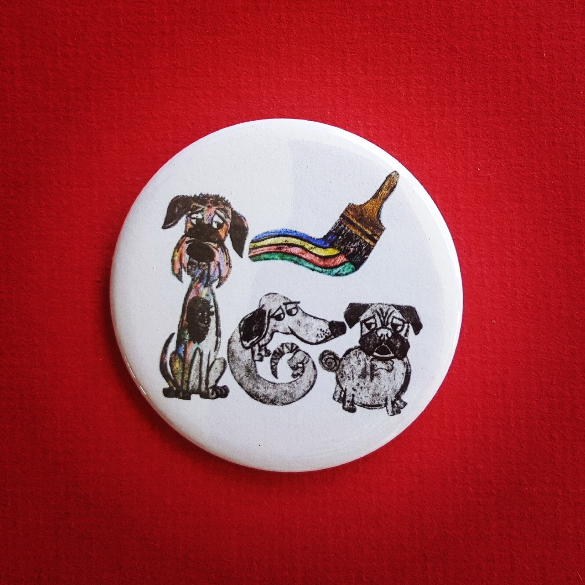 Pug Pin, Irish Wolfhound Pin, Dachshund Pin, Art Dogs, Pug Pins, Irish ...