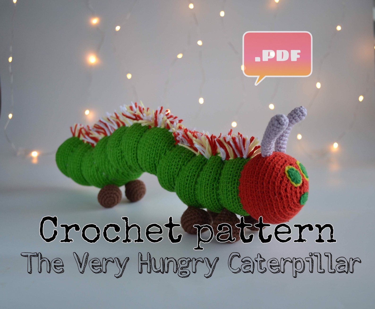 The Caterpillar Crochet Pattern Pdf - Etsy