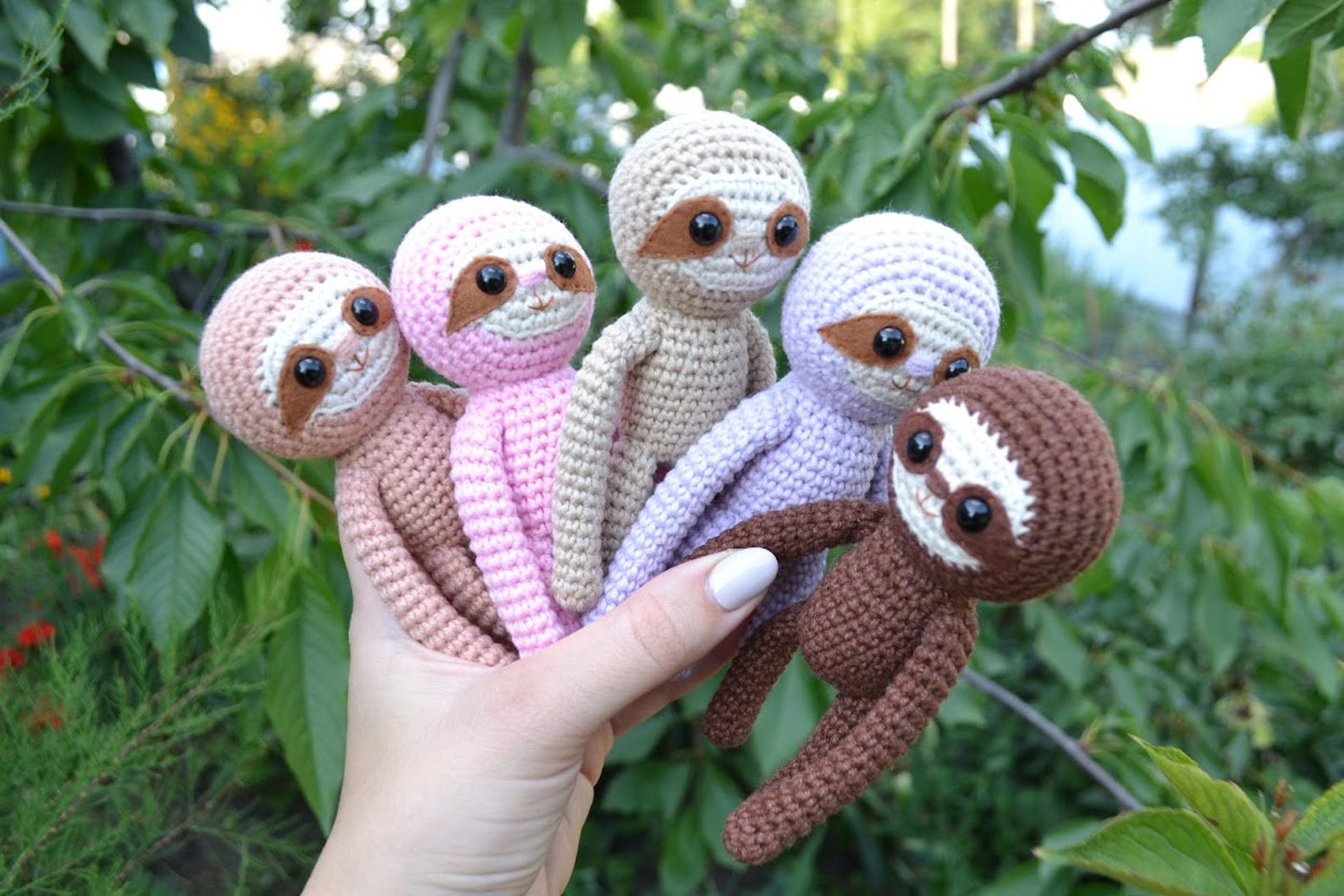 Sloth Soft Toy NEW COLORS Crochet Sloth Mini Amigurumi - Etsy