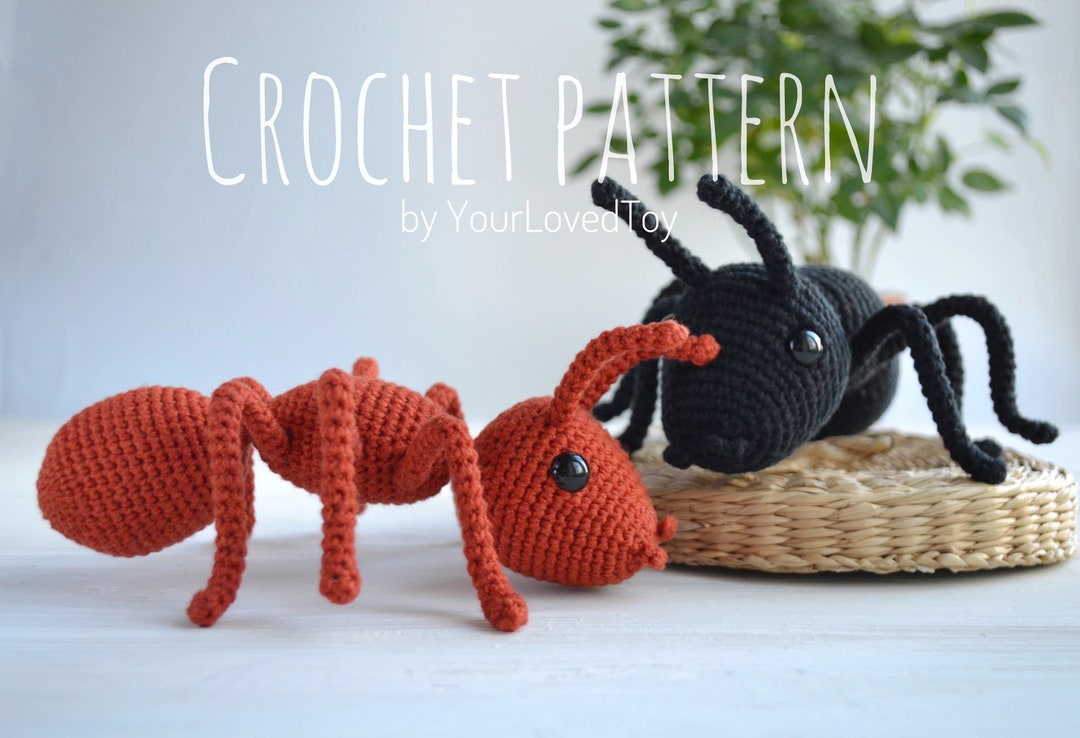 Ant Crochet Pattern, Tutorial Ants, Amigurumi Formicidae, Ant Crochet, Ant Black King, Red Ant ...