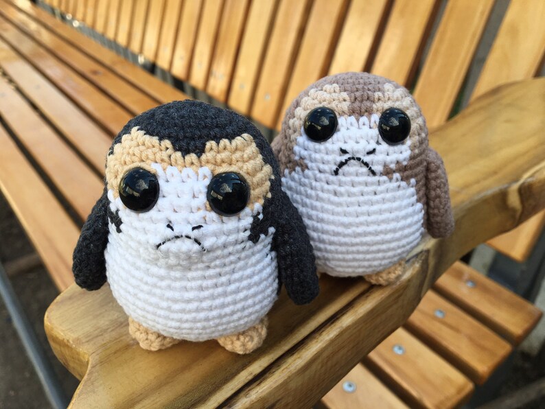 Porg Mini Amigurumi Toy Crochet Porg 1 PC | Etsy