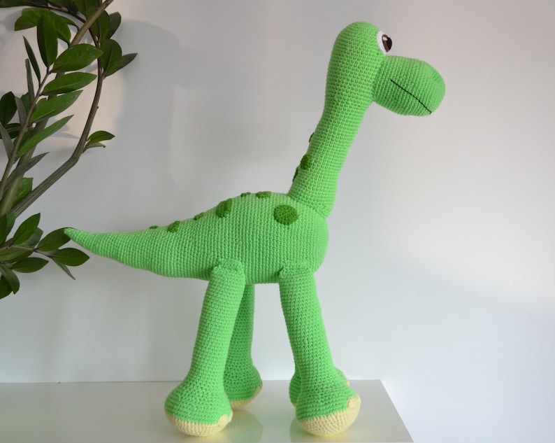 The Good Dinosaur Arlo Crochet Toy, Big Amigurumi Dinosaur - Etsy