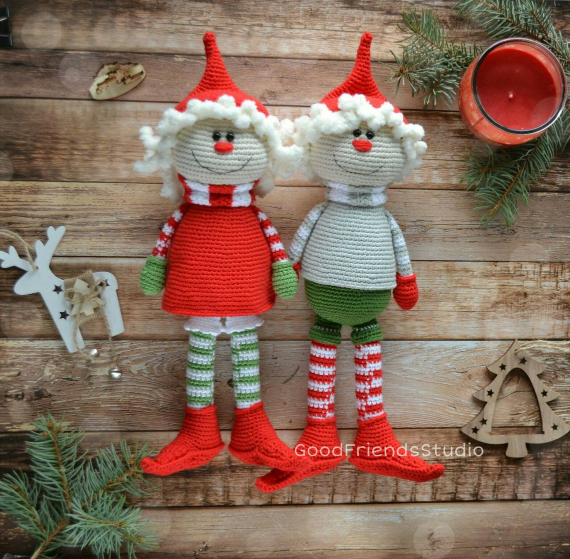 Christmas Elf Doll Crochet Pattern pdf Crochet Elf - Etsy