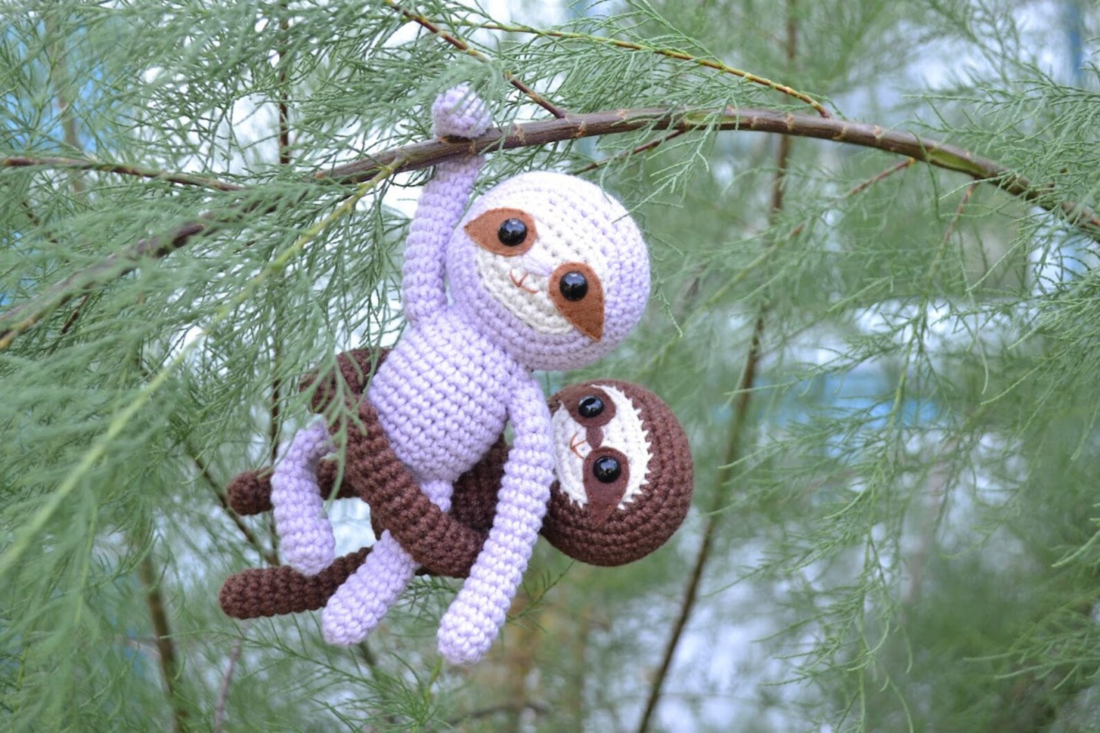 Sloth Soft Toy NEW COLORS Crochet Sloth Mini Amigurumi - Etsy