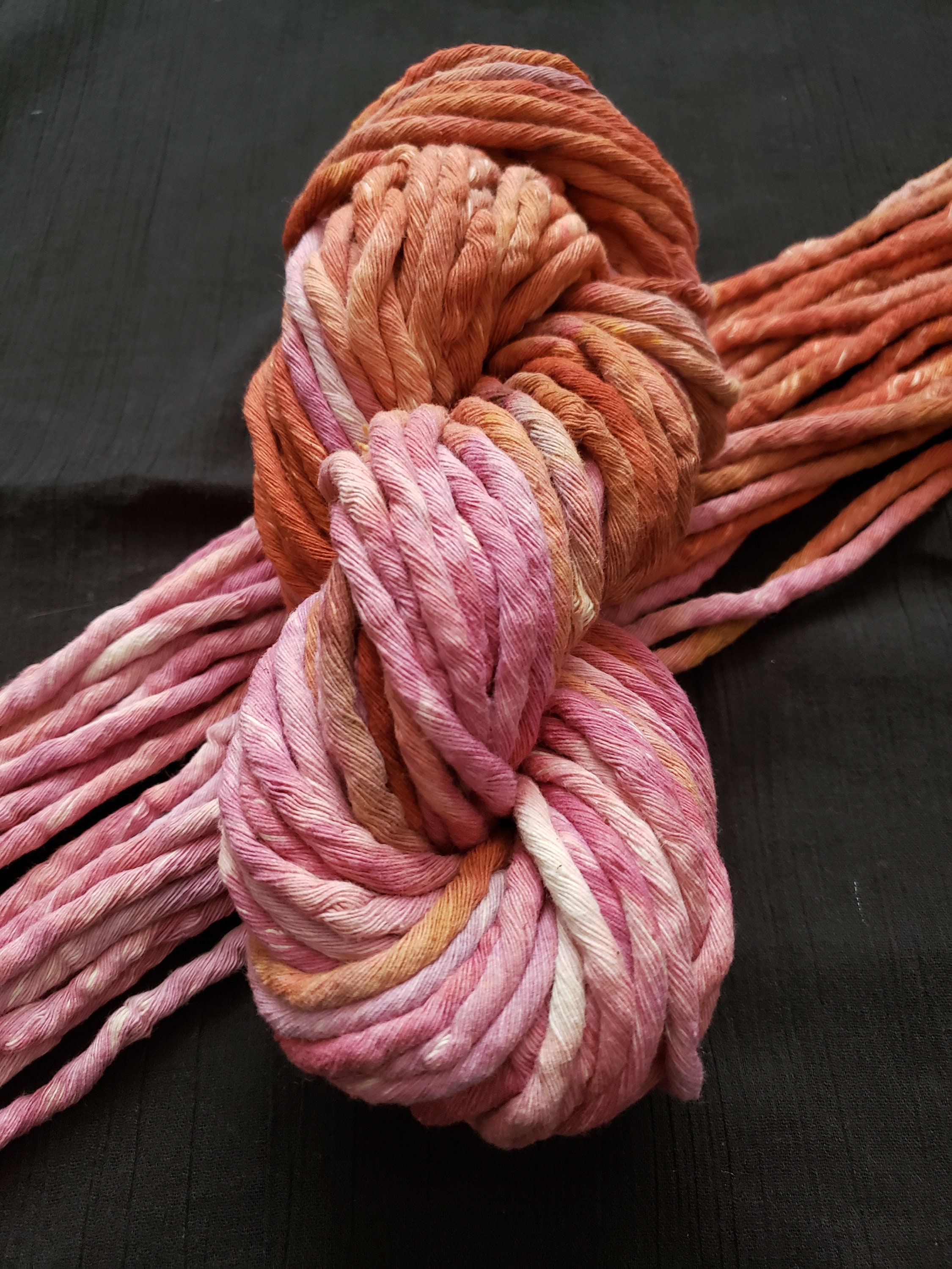 Hand Dyed Macrame Cord, Tie Dye Macrame, 4mm Macrame Cord, Macrame ...