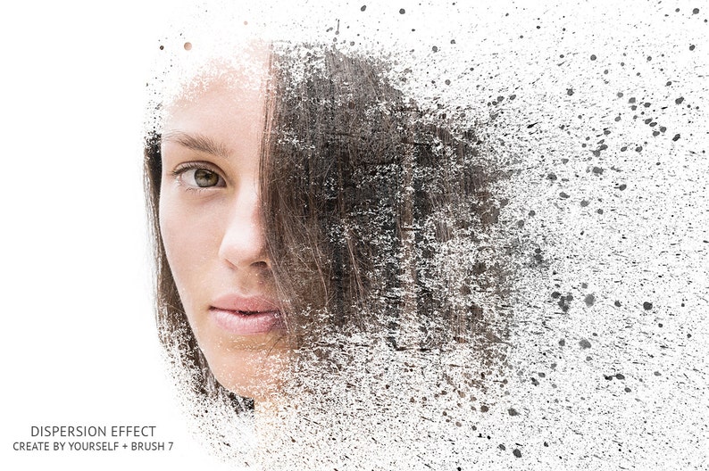 Dispersion Effect Photoshop Action 3 Dispersions Double - Etsy