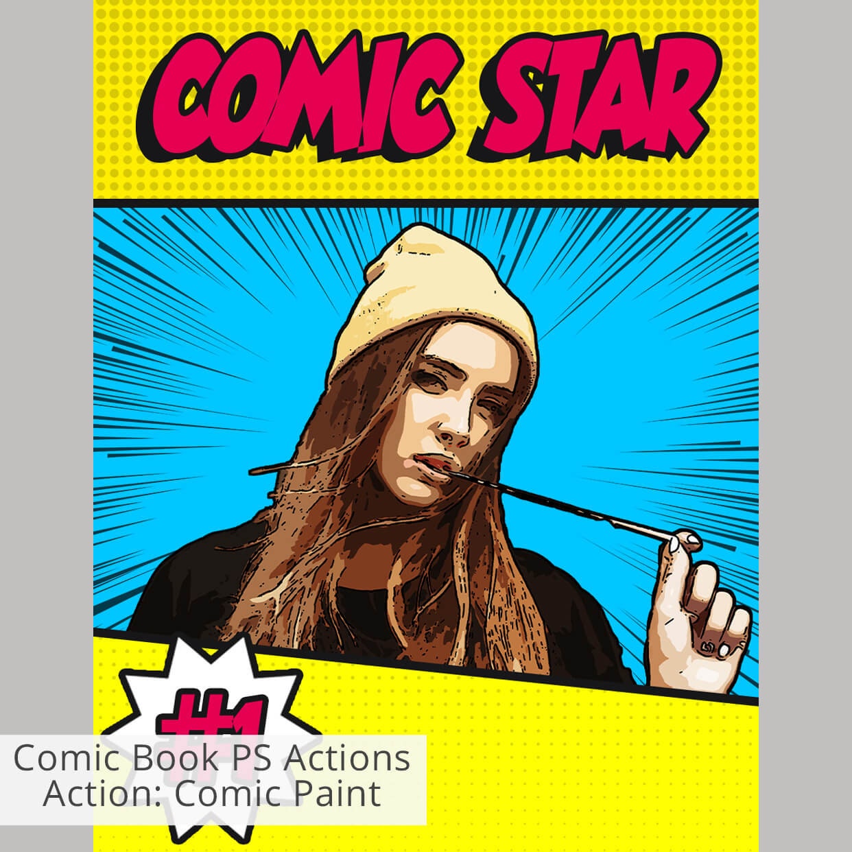 Comic Book Photoshop Action,comic Book Action Photoshop,comic Book ...