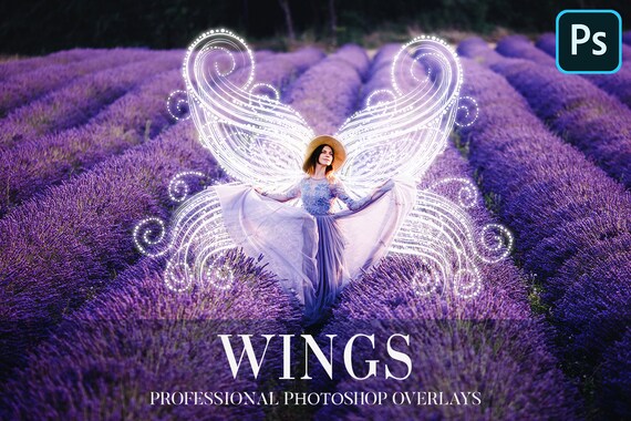 Wings Photoshop OverlaysPhoto OverlaysWings Png | Etsy