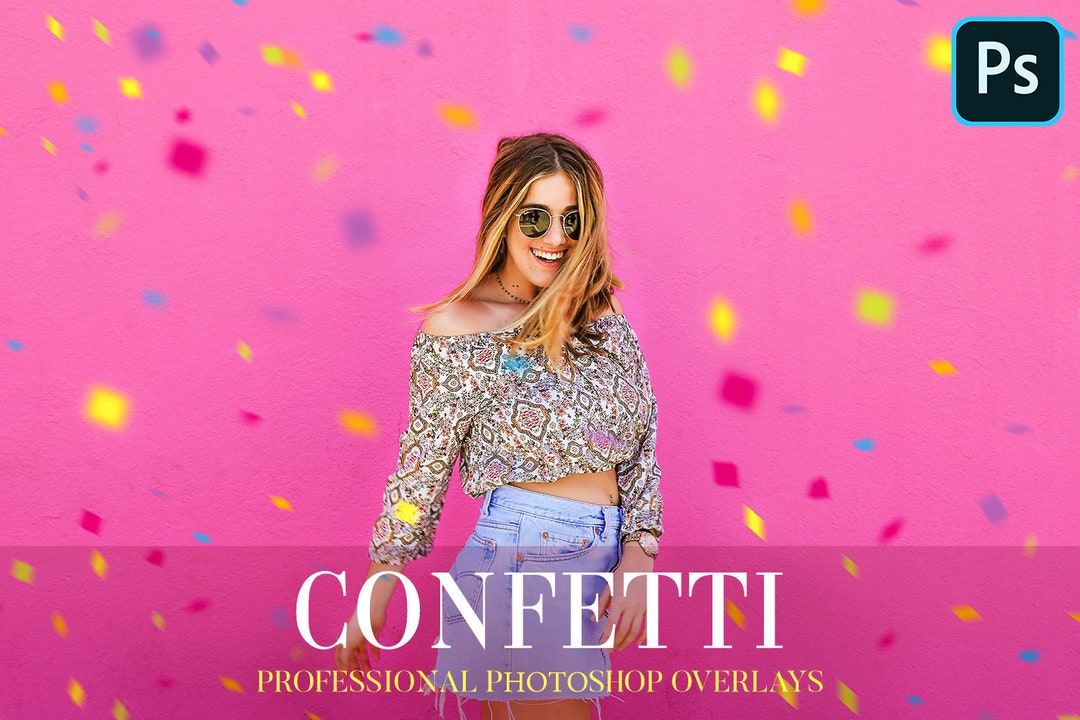 Confetti Photoshop Overlays,photo Overlays,png Effect,photography ...