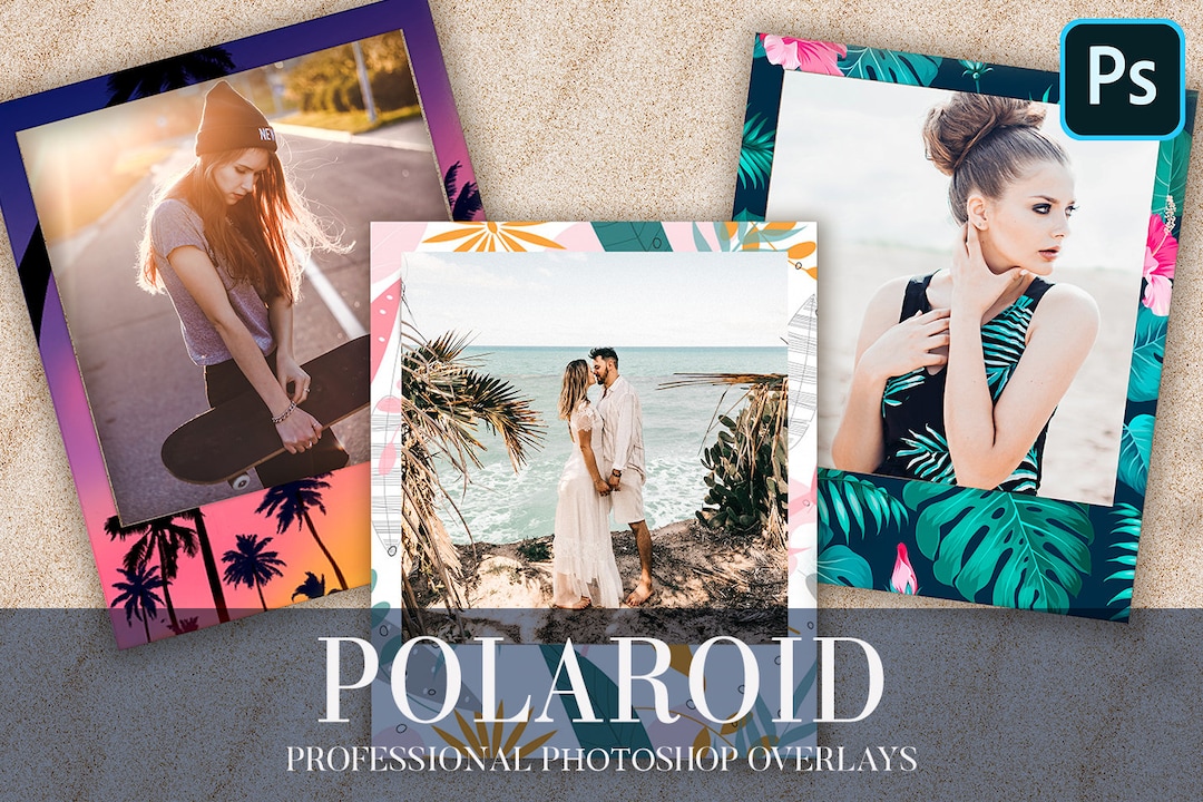 Polaroid Photoshop Overlays,photo Overlays,png Effect,portrait ...
