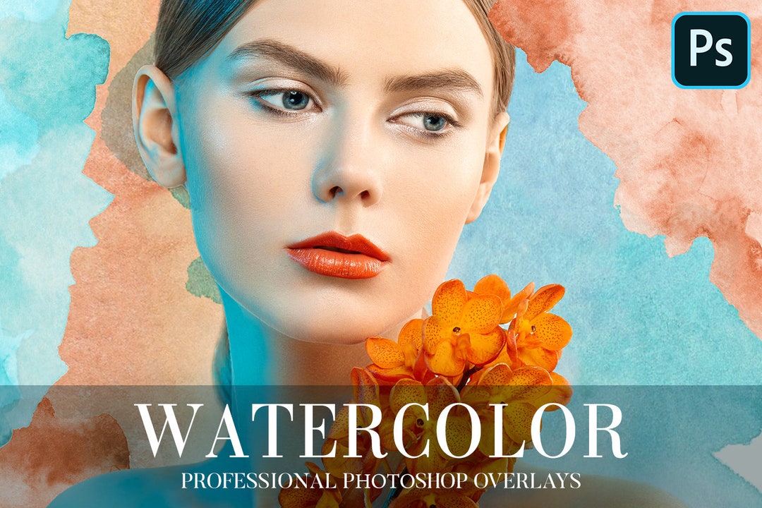 Watercolor Photoshop Overlays,photo Overlays,png,portrait Photography ...