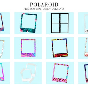 Polaroid Photoshop Overlays,photo Overlays,png Effect,portrait ...