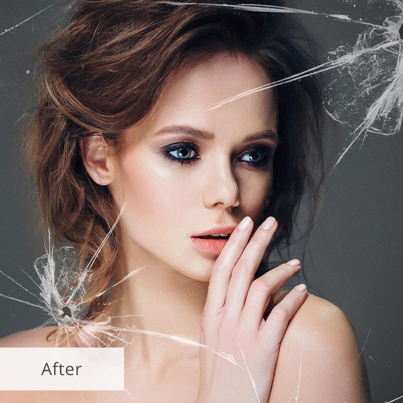 Broken Glass Photoshop Overlay, Photoshop Overlays, Photo Overlay ...