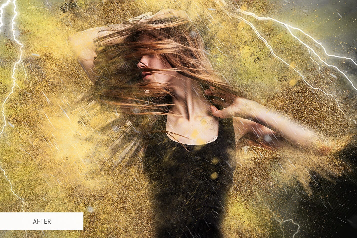 Photoshop Actions-sand Stormsandstorm Effect Actions for - Etsy
