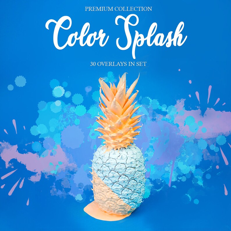 Color Splash Photoshop Overlaysphoto Overlayphotography - Etsy