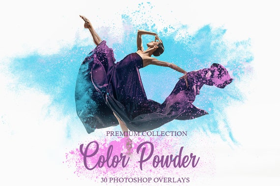 Color Powder Photoshop Overlays holy Powder Overlays Powder - Etsy Canada