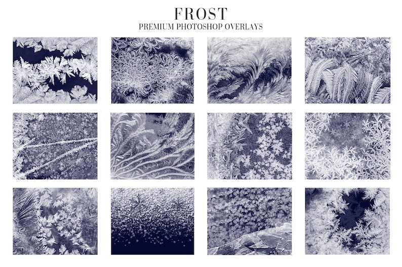 Frost Photoshop Overlays,photo Overlays,png Effect,winter Photography ...