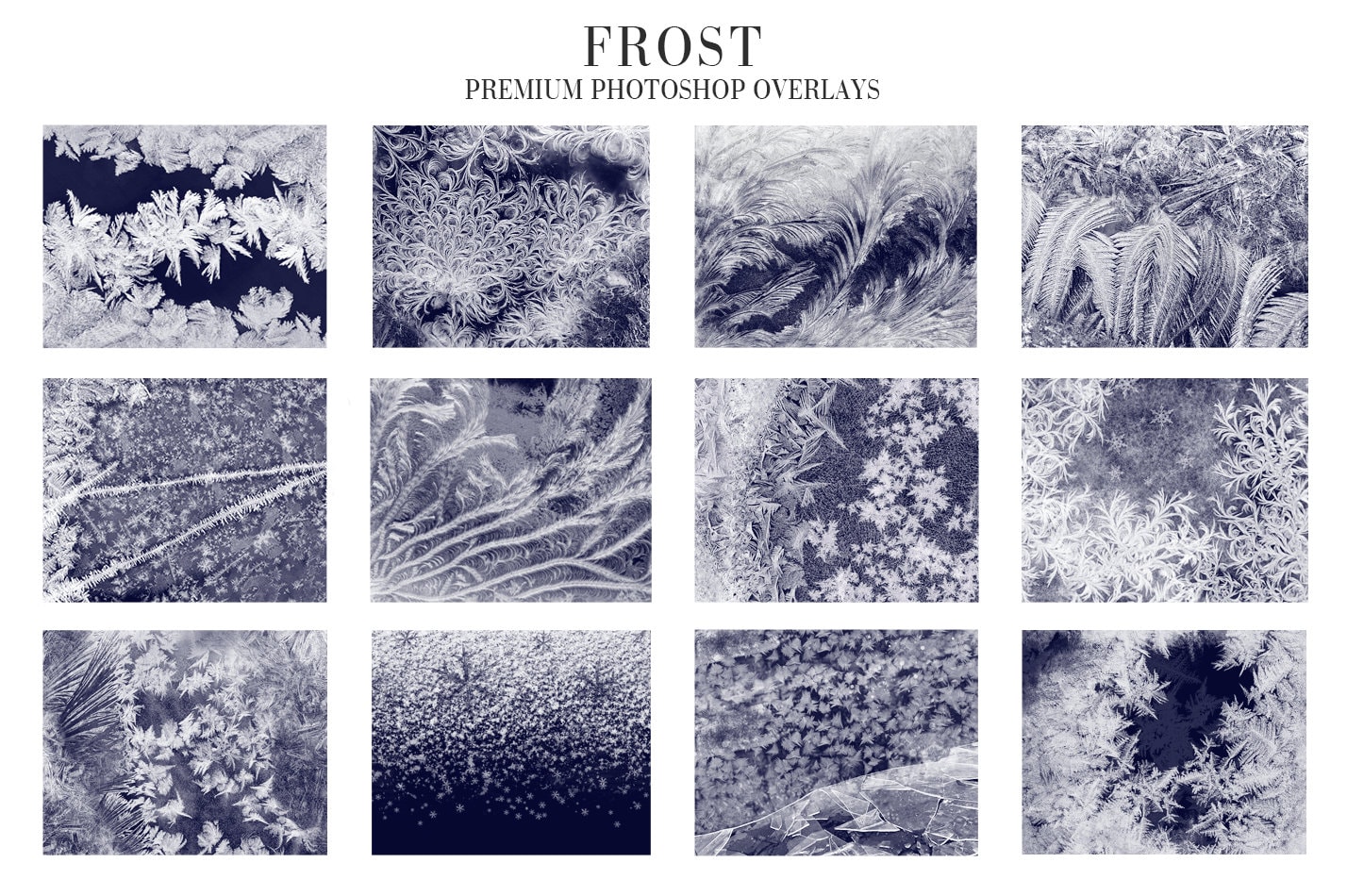 Frost Photoshop Overlays,photo Overlays,png Effect,winter Photography ...