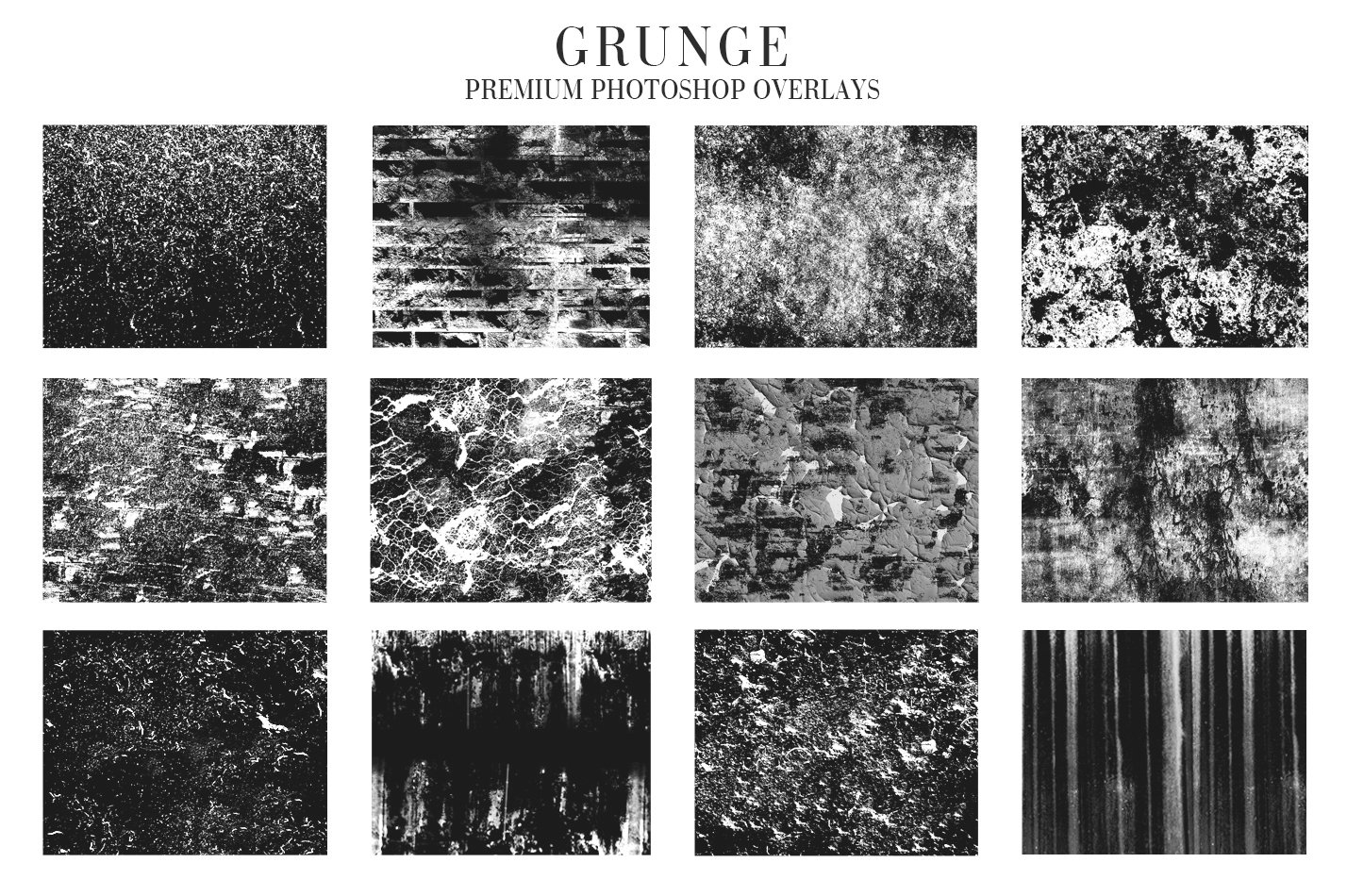 Grunge Photoshop Overlays: PNG Photo Effects (digital Download) - Etsy