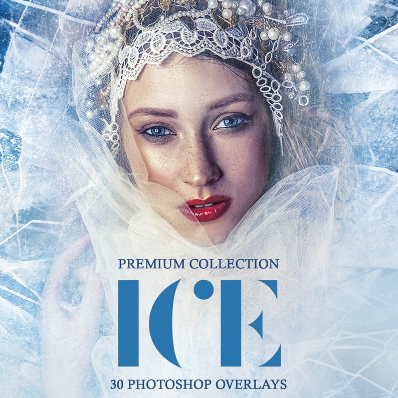 Ice Photoshop Overlays, Photo Overlay, Photography Overlays, Digital ...