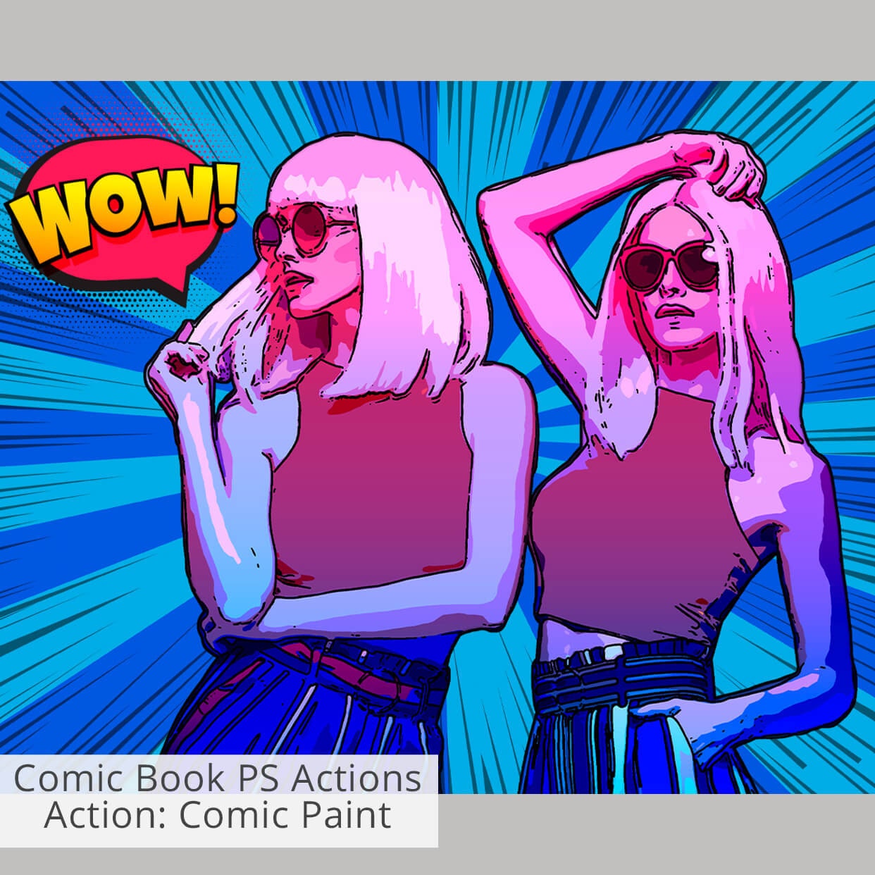 Comic Book Photoshop Action,comic Book Action Photoshop,comic Book ...