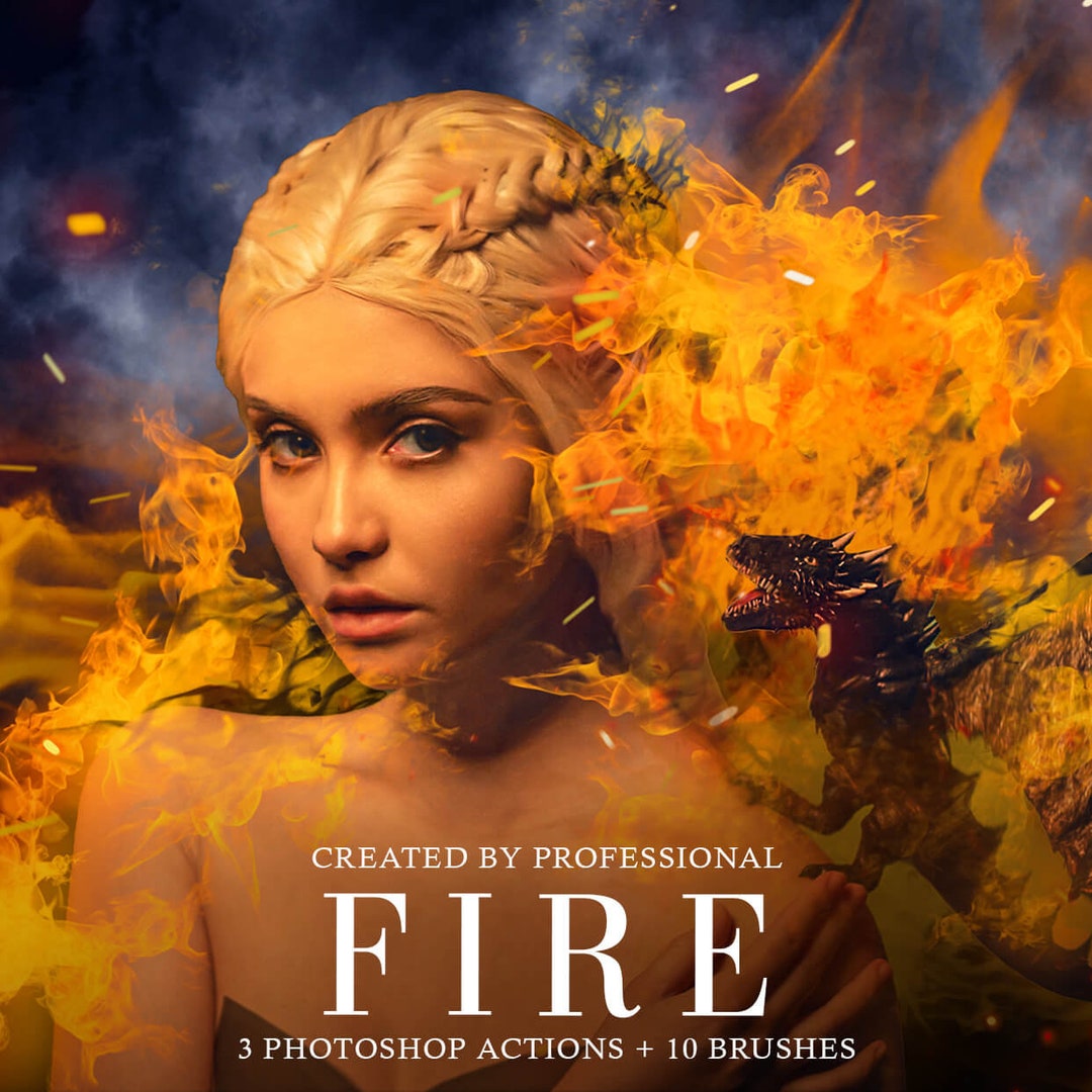 Fire Photoshop Action,photoshop Fire Action,fire Action Photoshop,fire ...
