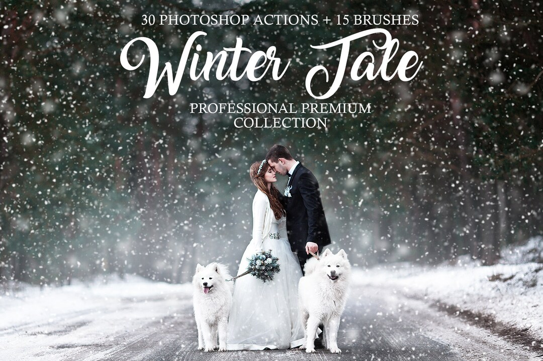 Winter Tale Photoshop Actions [30 Snow Photoshop Actions, Winter ...