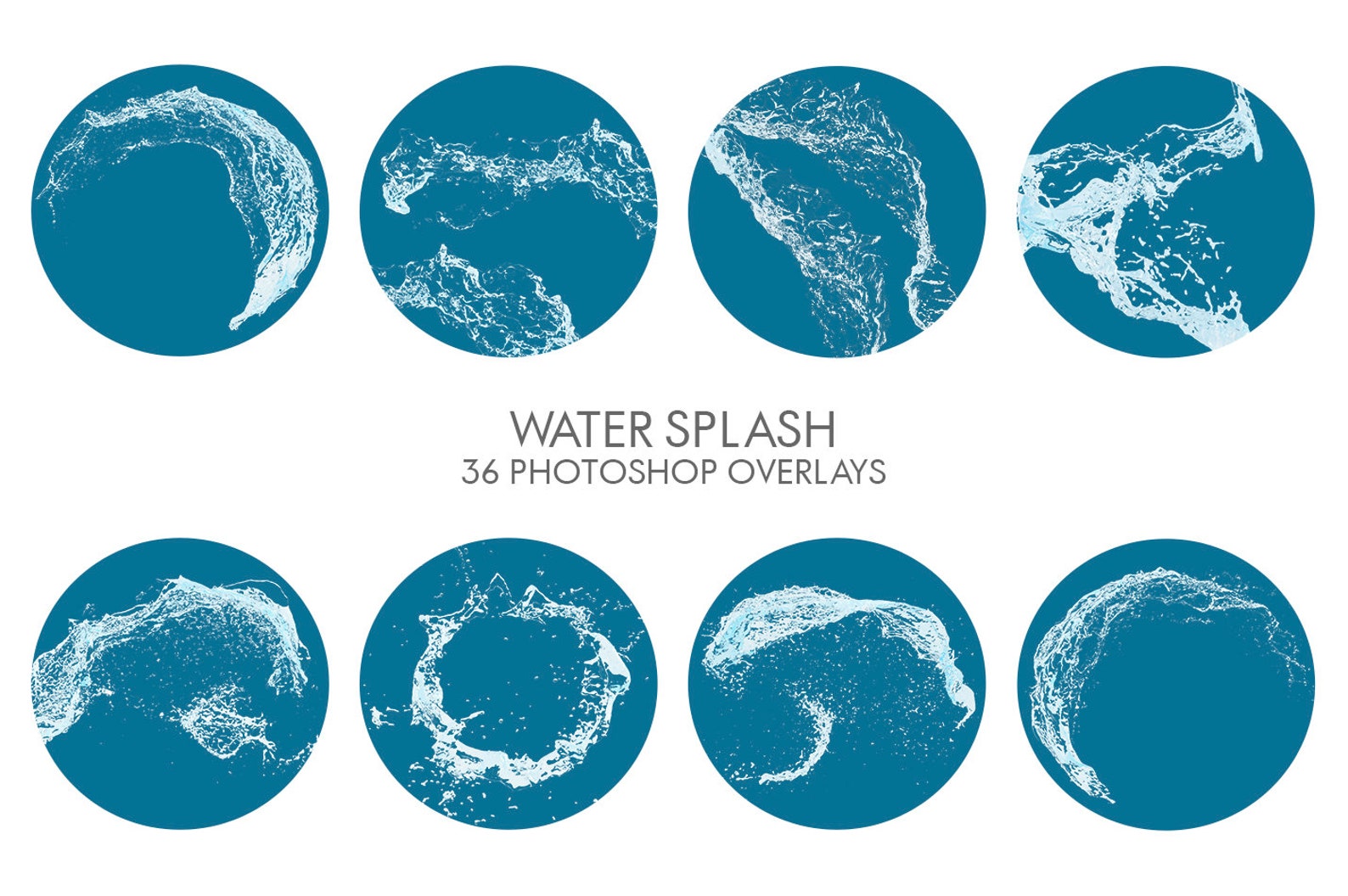 Water Splash Photoshop Overlays water Splash Photo Overlays - Etsy Canada