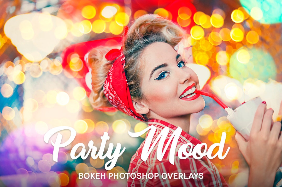 Party Mood Bokeh Photoshop Overlays [150 Bokeh Overlays, Photoshop ...