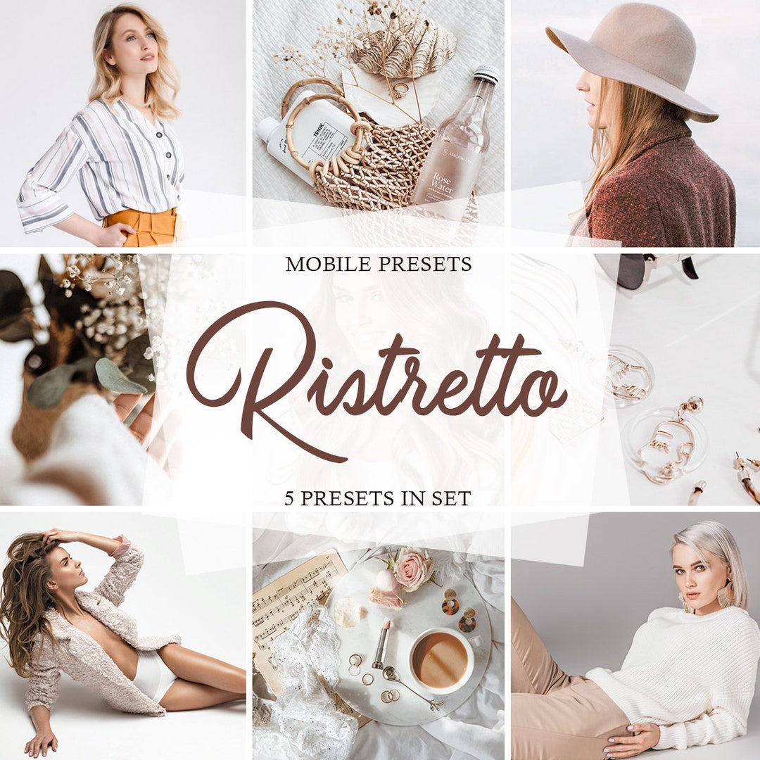Ristretto Mobile Presets: Lightroom Photo Filters (5 Presets) - Etsy