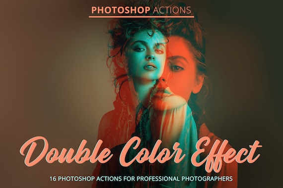 Double Color Effect Actions for Photoshopdouble Exposure - Etsy