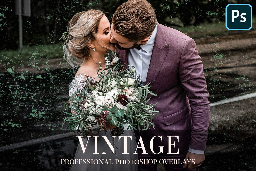 Vintage Photoshop Overlays: PNG Retro Effects (digital Download) - Etsy