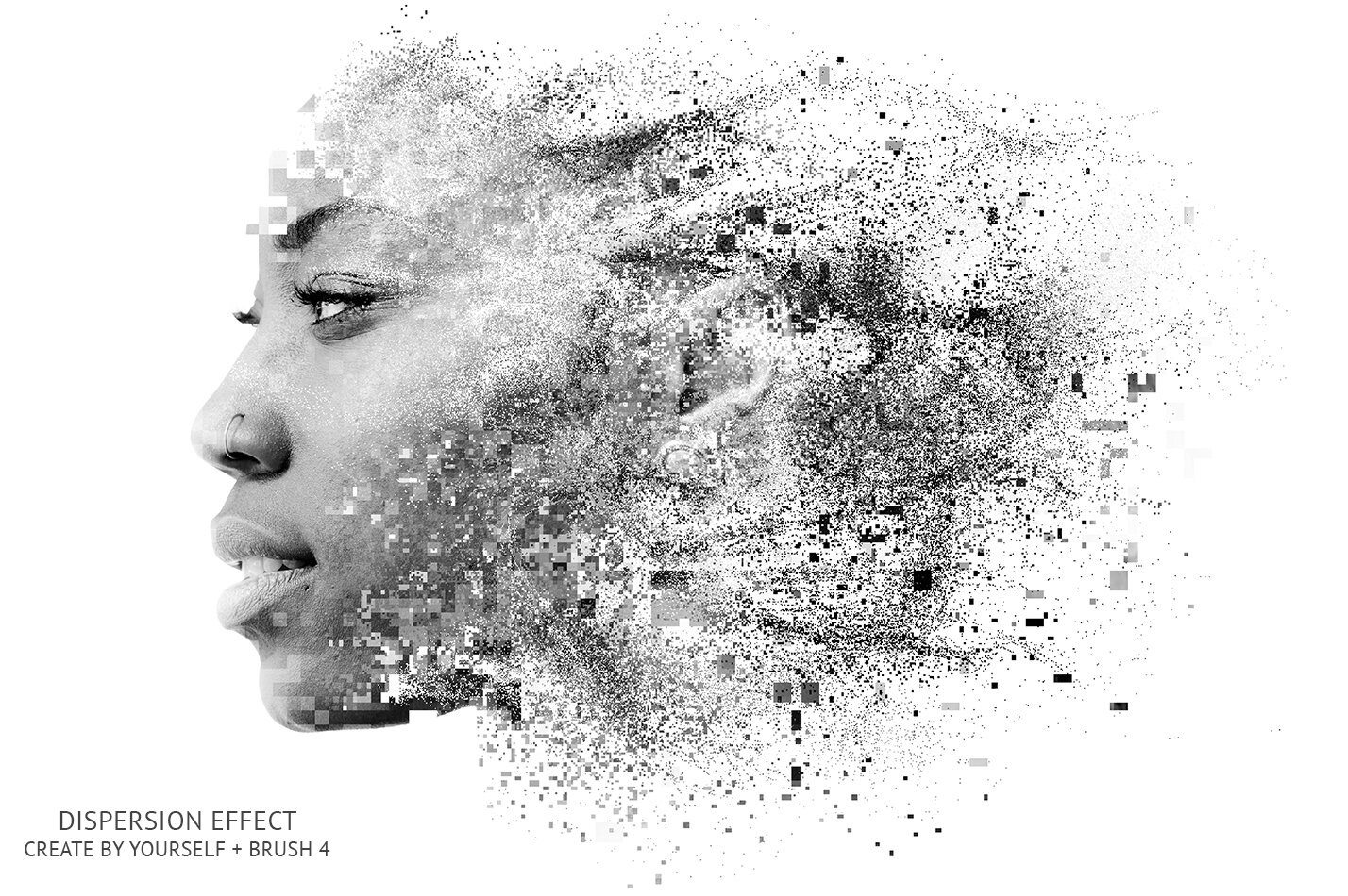 Dispersion Effect Photoshop Action 3 Dispersions Double - Etsy