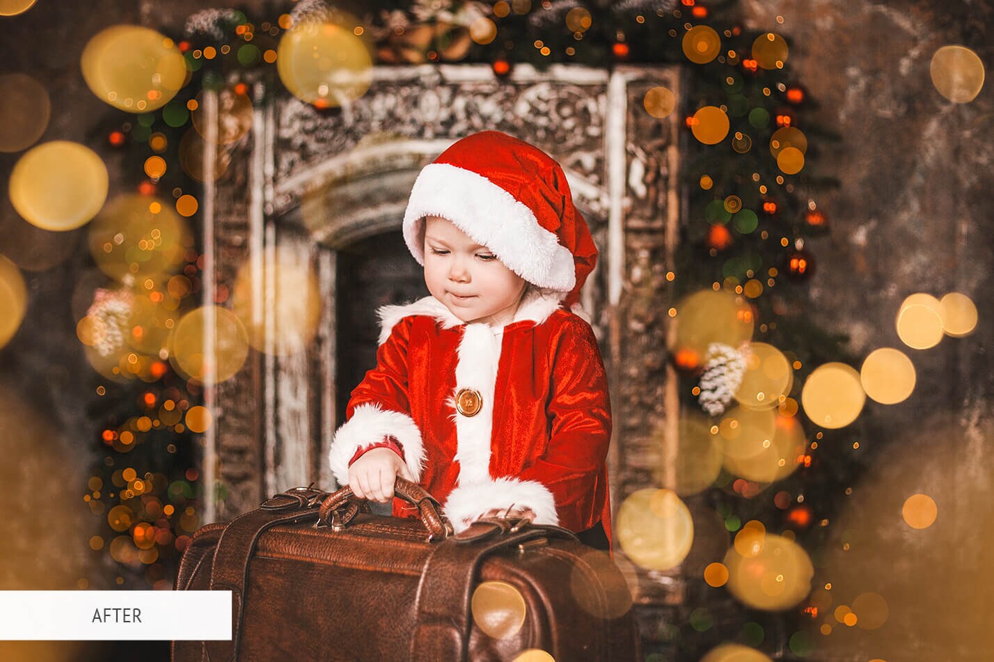 Christmas Bokeh Photo Overlays: Festive Photography Effects (digital ...