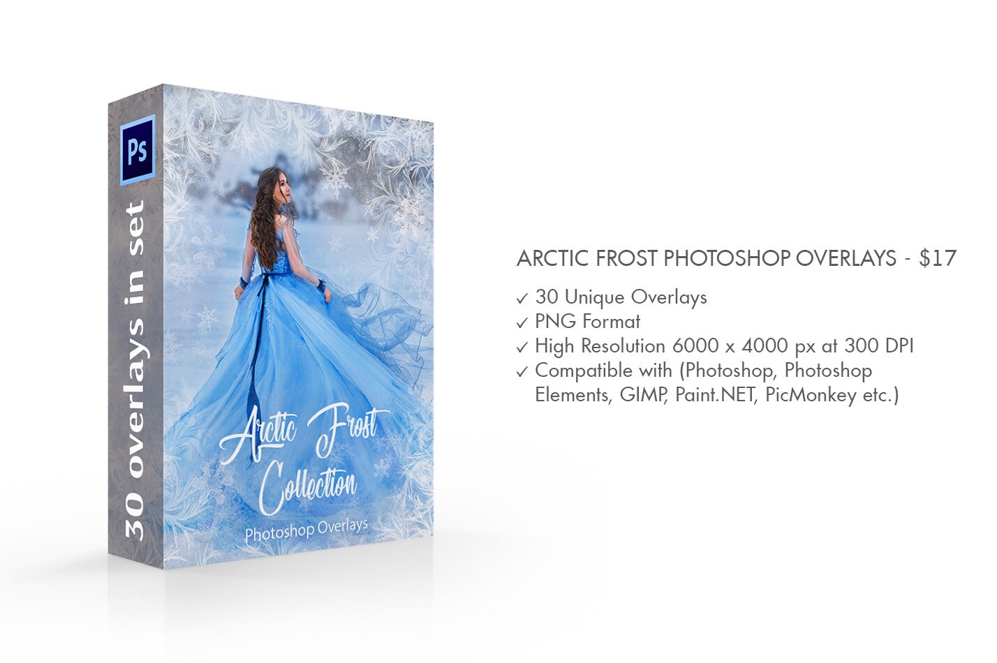 Artic Frost Photoshop Overlays,frost Overlay, Frost Overlay PNG ...