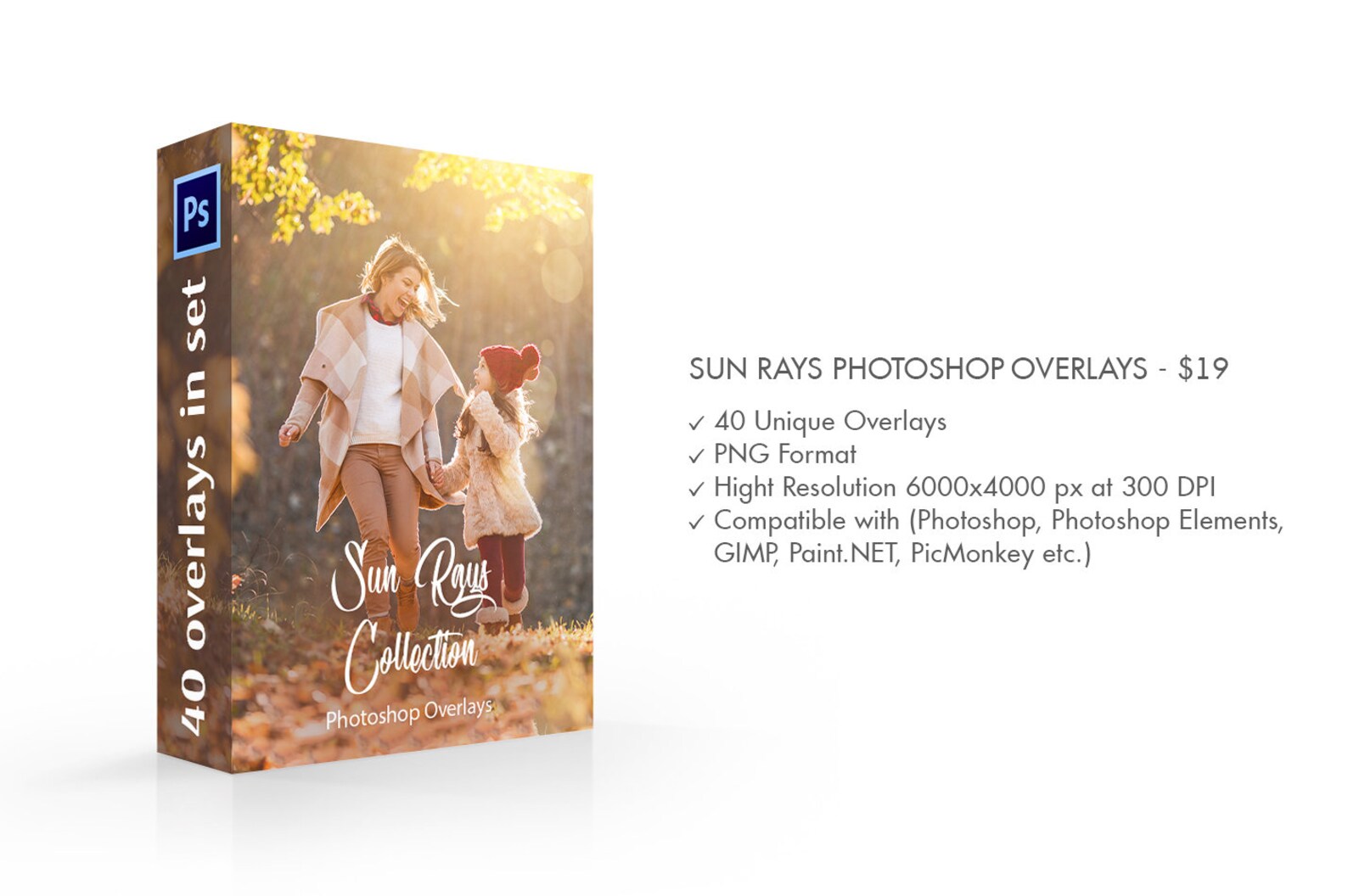 Sun Rays Photoshop Overlays sun Photoshop Overlays, Sun Overlay ...
