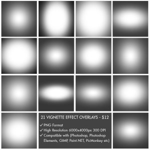 Vignette Photoshop Overlays, Photo Overlay, Photography Overlays ...