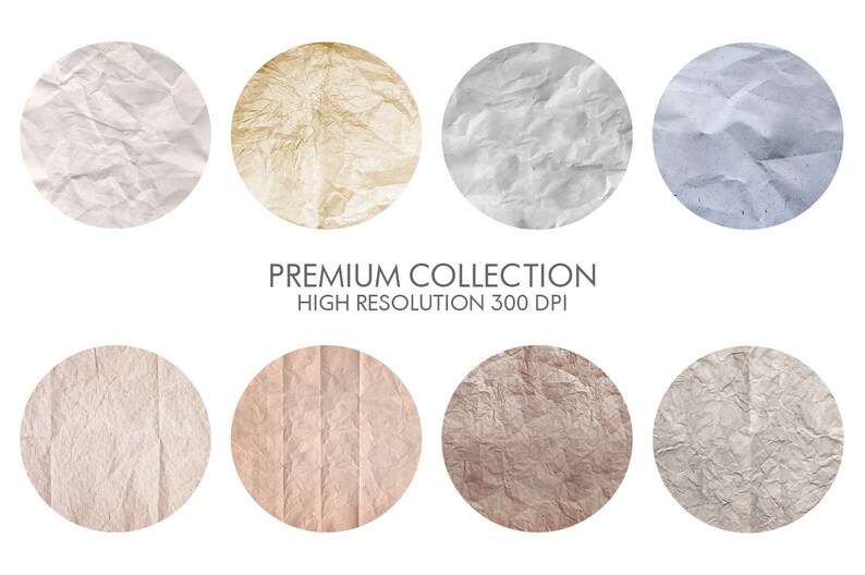 Сrinkled Paper Photoshop Overlays paper Overlay Paper - Etsy