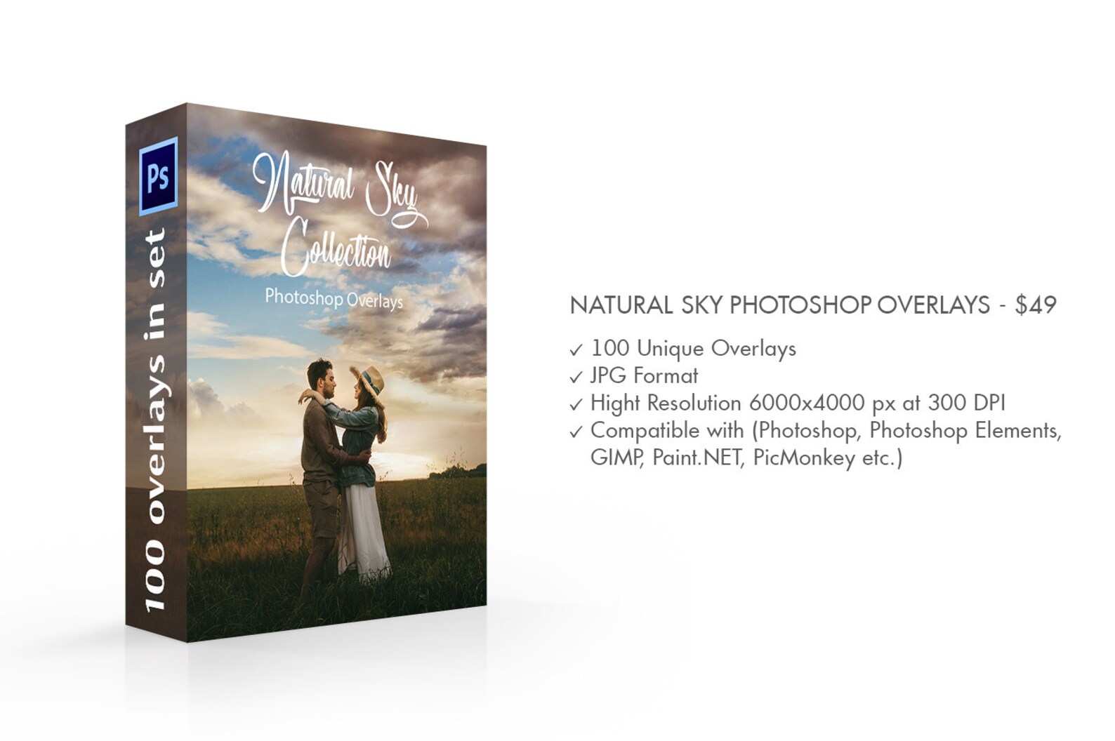100 Sky Overlays, Natural Sky Overlays Photoshop, Photoshop Sky ...