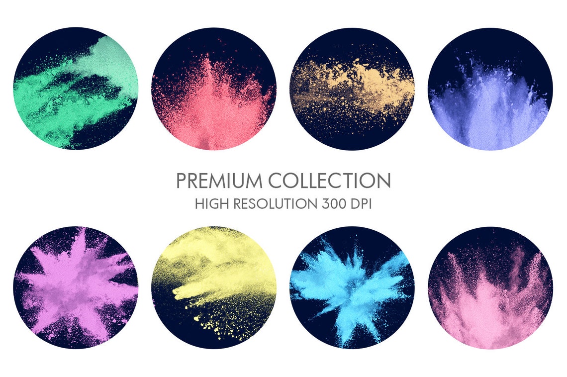 Color Powder Photoshop Overlays holy Powder Overlays Powder - Etsy Canada