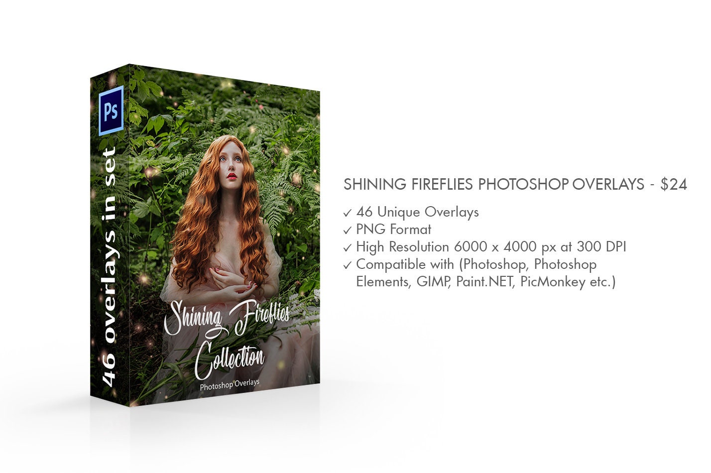 Fireflies PNG Shining Fireflies Photoshop Overlays firefly Overlay ...