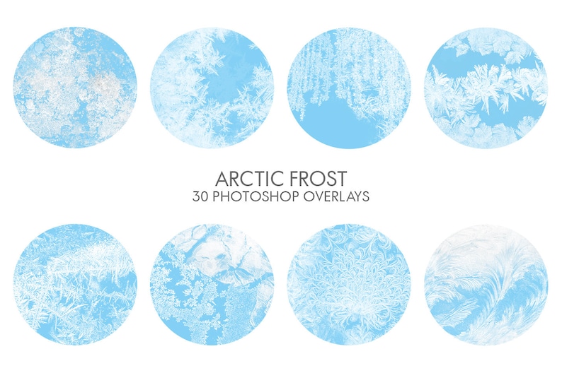 Artic Frost Photoshop Overlaysfrost Overlay Frost Overlay - Etsy